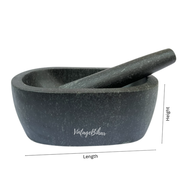 Granite mortar and pestle - silbatta | stone grinding – Vintagebihar